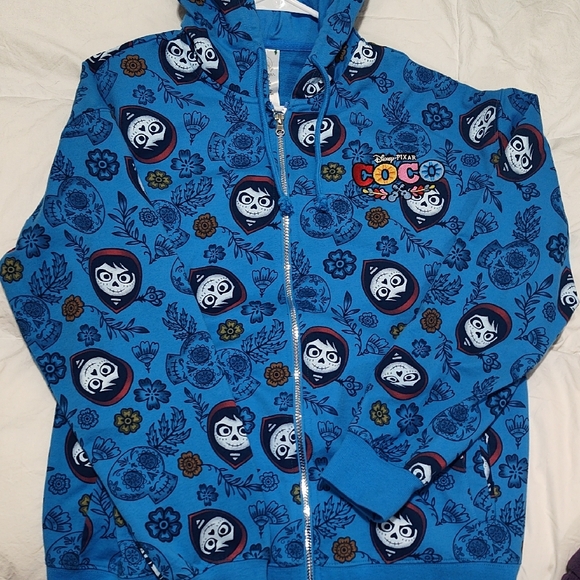 Disney | Jackets & Coats | Disney Pixar Coco Blue Hoodie | Poshmark